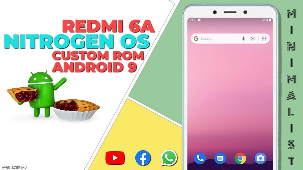UPDATE! Custom Rom Redmi 6A Nitrogen OS Android 9 | Mencoba kembali.. - YouTube