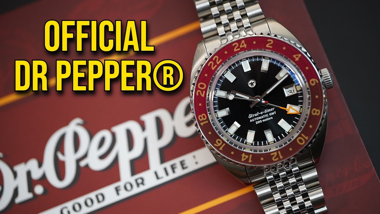 Official Dr Pepper® Jack Mason Strat-o-timer Collaboration Automatic ...