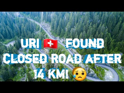 After 14 KM found road closed shocked 😳 moment in June. Uri Glacier Airolo  Switzerland 🇨🇭!