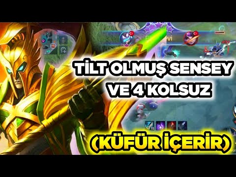 (küfürlü-tilt olmuş sensey) 4 aptal maçın anasını s*kt*ler ama taşımaya çalıştım mobile legends