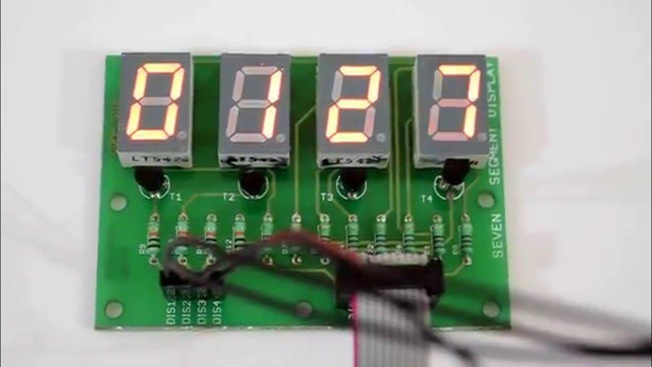 0000 to 9999 Display in Quad 7 Segment Display with AVR ATmega16 ...