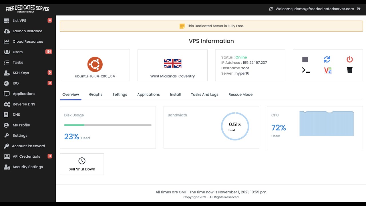Free Trial 90 Days Dedicated Server IP Hosting | Full Root | Instantly ...