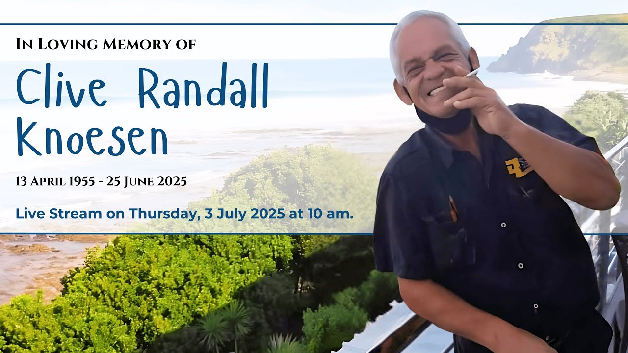 Celebrating the life of Clive Randall Knoesen - YouTube