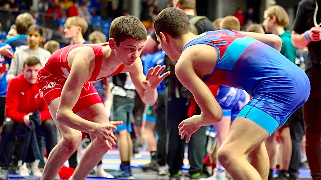 U17 T. Ritter (SUI) vs K. Barath (HUN). Freestyle 51kg youth wrestling ...