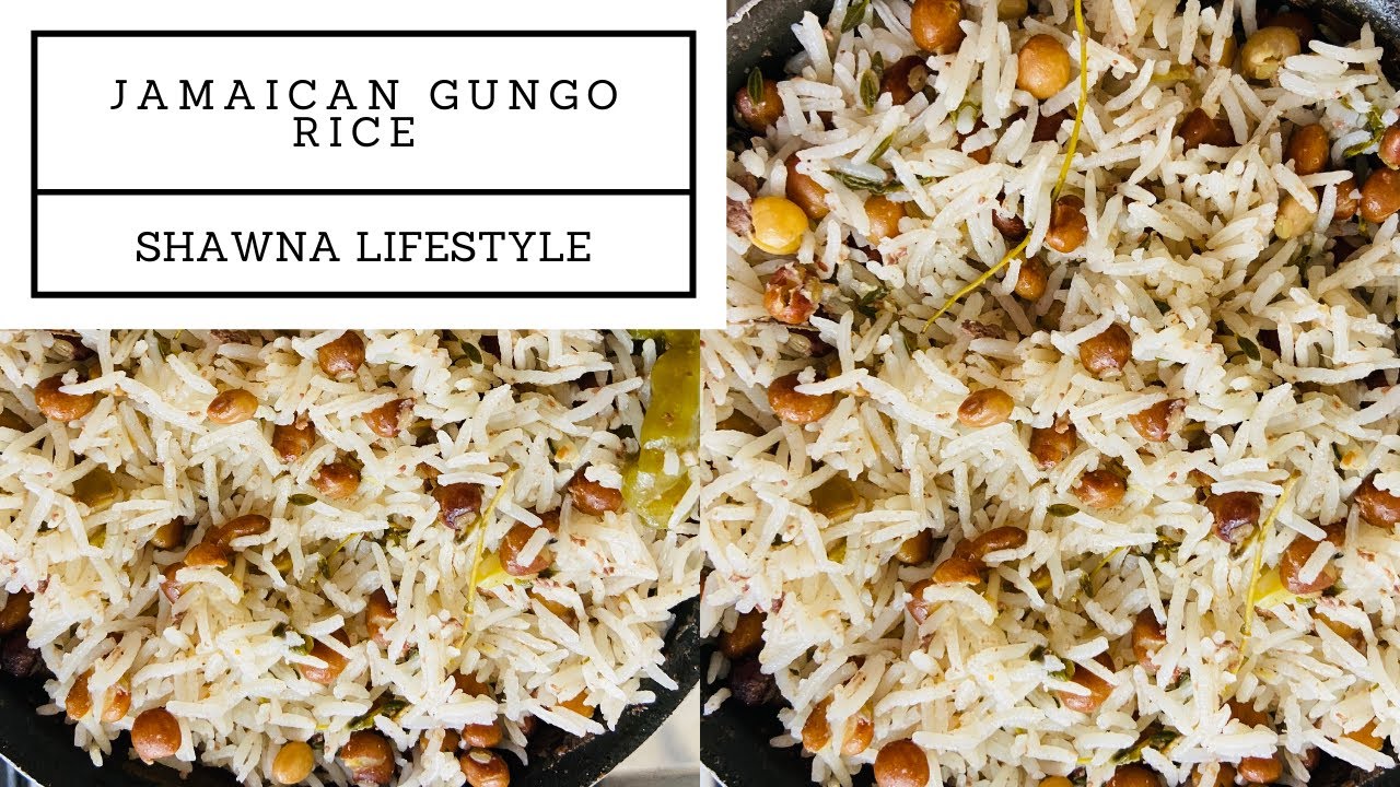 Authentic Jamaican Gungo Rice and Peas| Pigeon Peas Rice | How to make ...