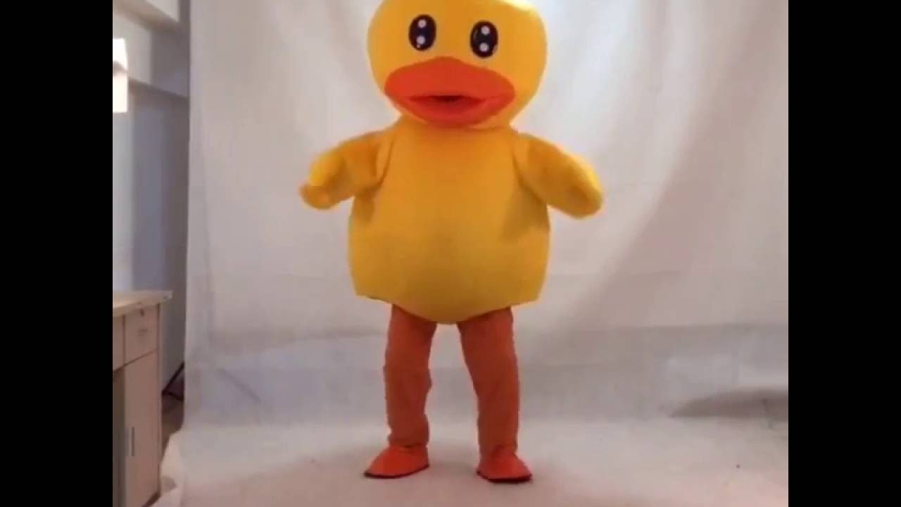 Cute High Quality Duck Mascot Costume Yellow Ducky Party Carnival ...