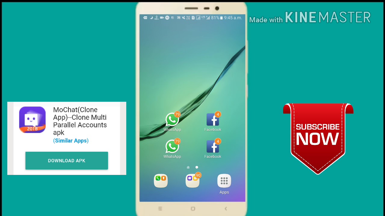 How to use mo chat app clone multi parallel accounts - YouTube
