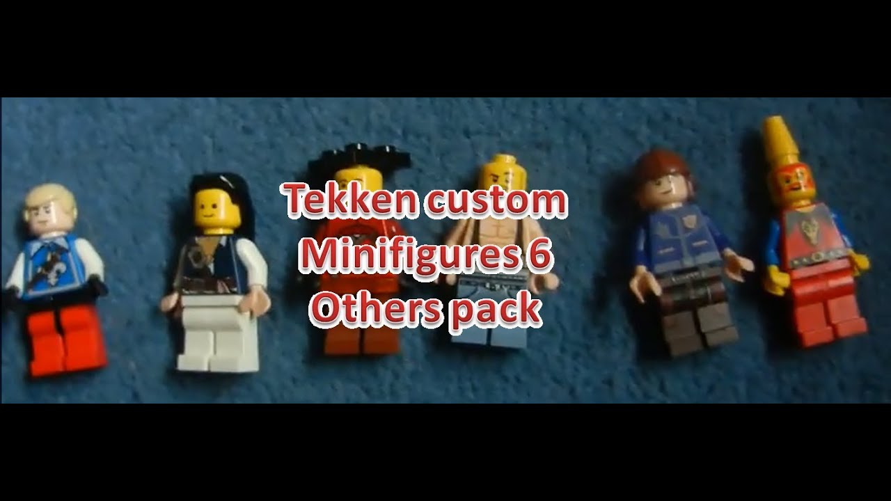 Lego tekken custom minifigures 6 others pack - YouTube