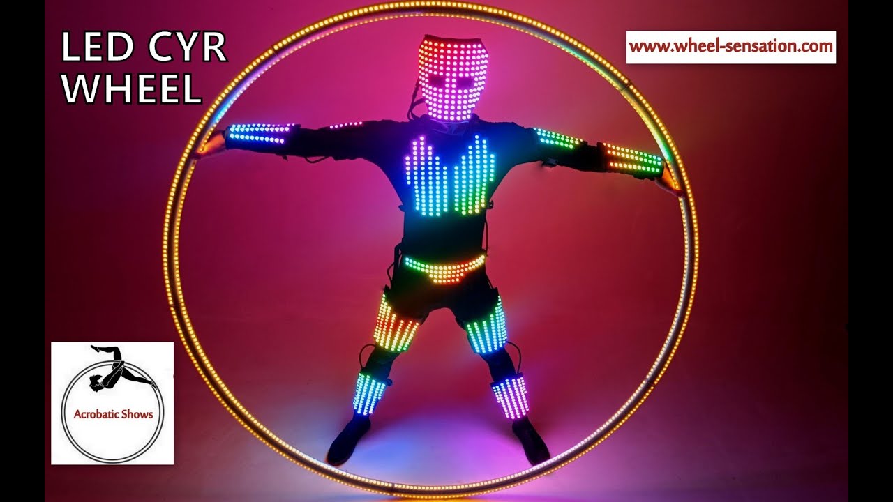 WOW Factor Act: LED Cyr Wheel & Light Show: World Unique Visual ...