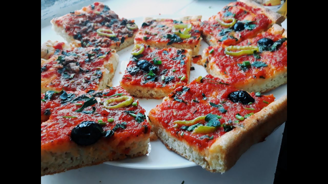 | PIZZA CARRÉE ALGÉRIENNE | البيتزا التقليديه الجزائرية | Fougas ...