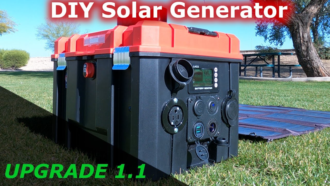 DIY Water Resistant Solar Generator - Upgrade 1.1 | ECO Mode Switch ...