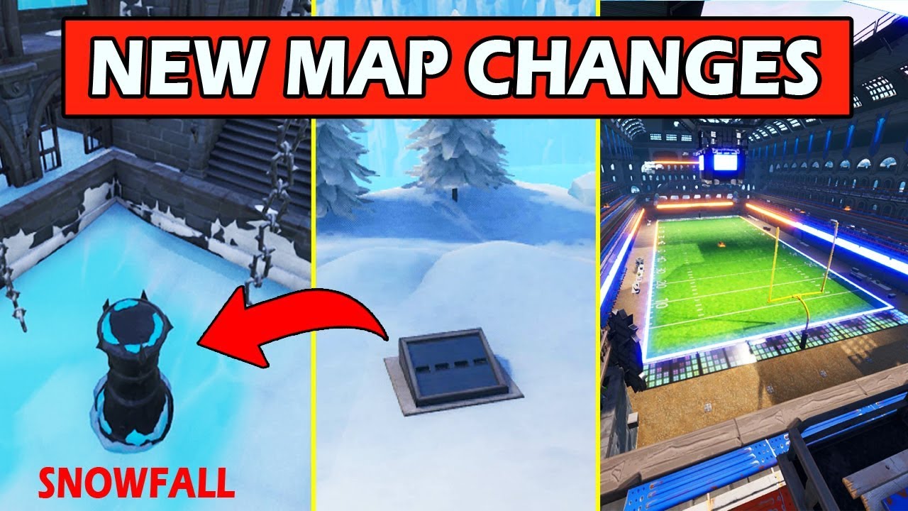 ALL *NEW* MAP CHANGES! SNOWFALL ESCAPED + SECRET BUNKER! FORTNITE ...