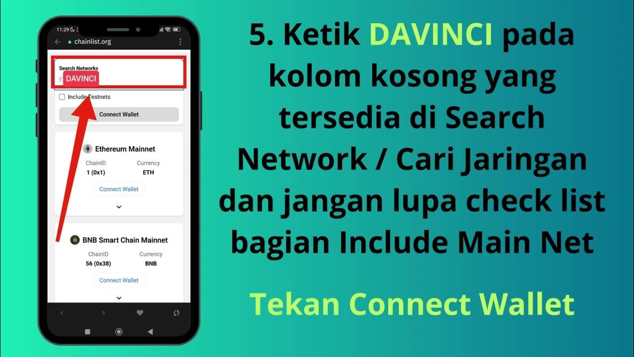 Cara Membuat Wallet Davinci di Token Poket - YouTube
