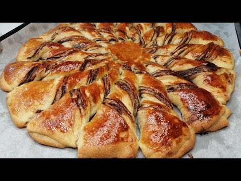 ÇİKOLATALI POĞAÇA NASIL YAPILIR /SARELLELİ POĞAÇA /BURGU POĞAÇA TARİFİ