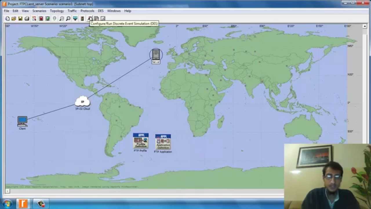 FTP Simulation on Riverbed Modeler - YouTube