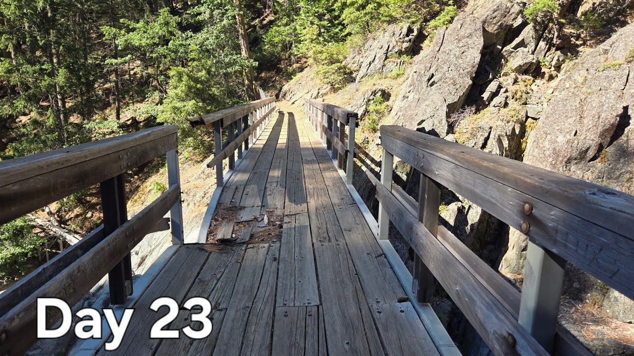 PCT 2024 Day 23 Sketchy bridges and Rattlesnakes! - YouTube