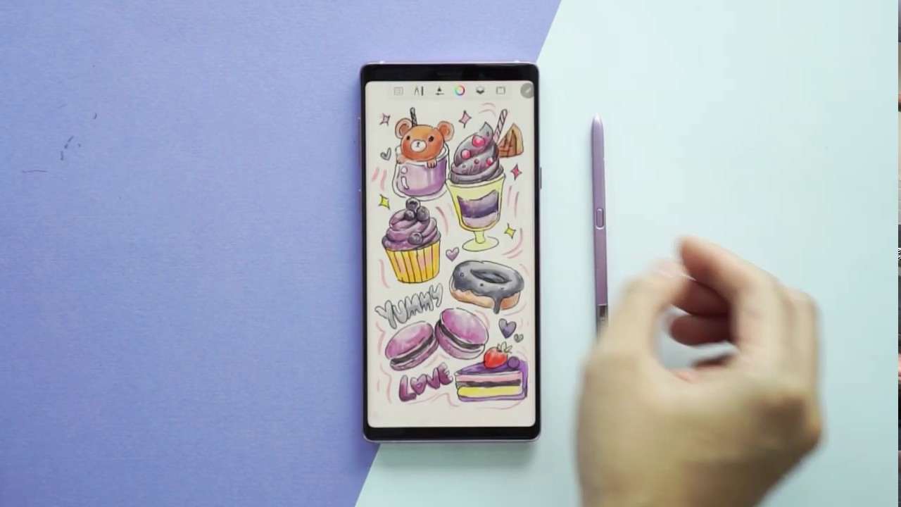 Samsung Galaxy Note 9 Doodle with S Pen | DuDuDeDoodle - YouTube