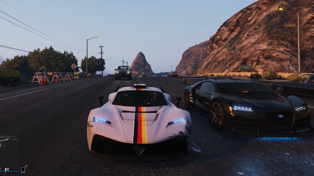 GTA 5 Online Traffic Race With Supercars - YouTube