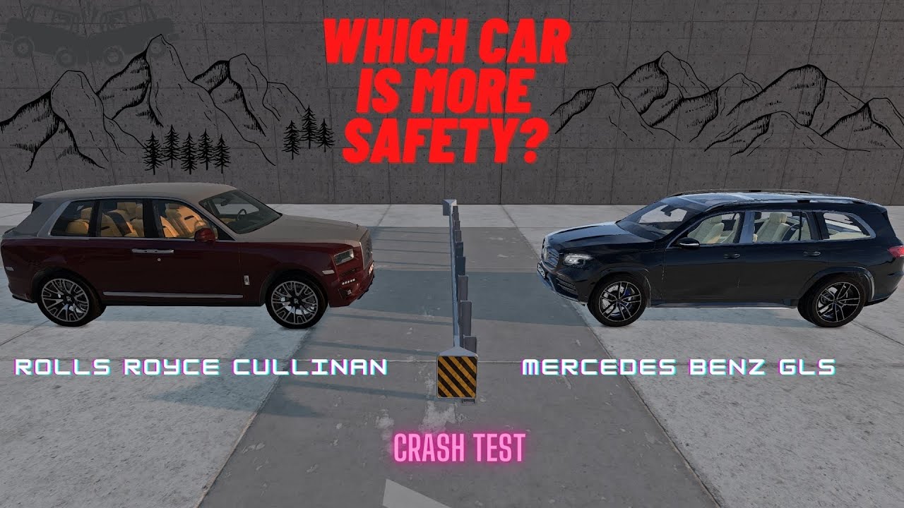 MERCEDES BENZ GLS 400d VS ROLLS ROYCE CULLINAN CRASH TEST - YouTube