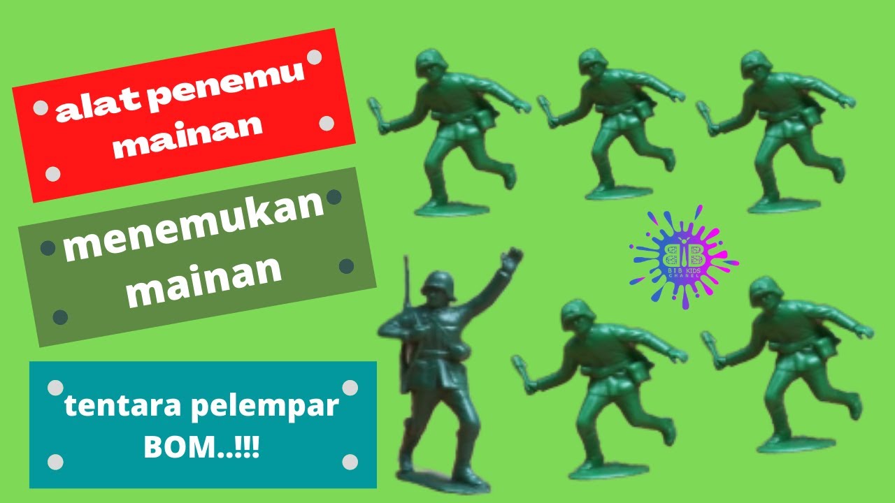 MENMUKAN MAINAN TENTARA PELEMPAR BOM MENGGUNAKAN ALAT PENEMU MAINAN # ...