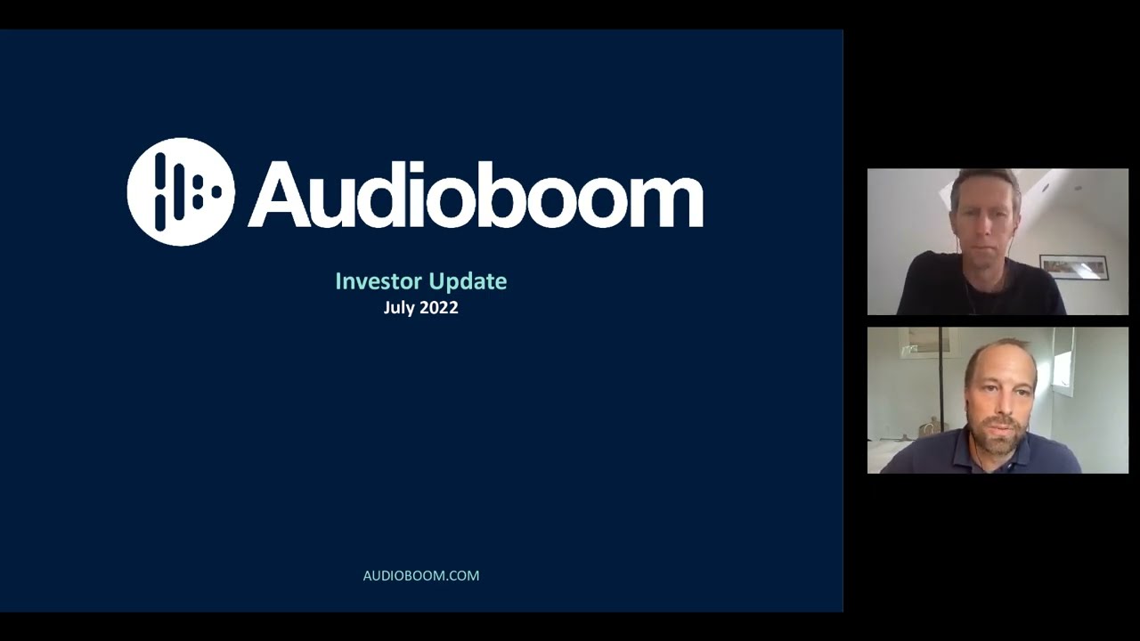 AUDIOBOOM GROUP PLC - Interim Results - YouTube