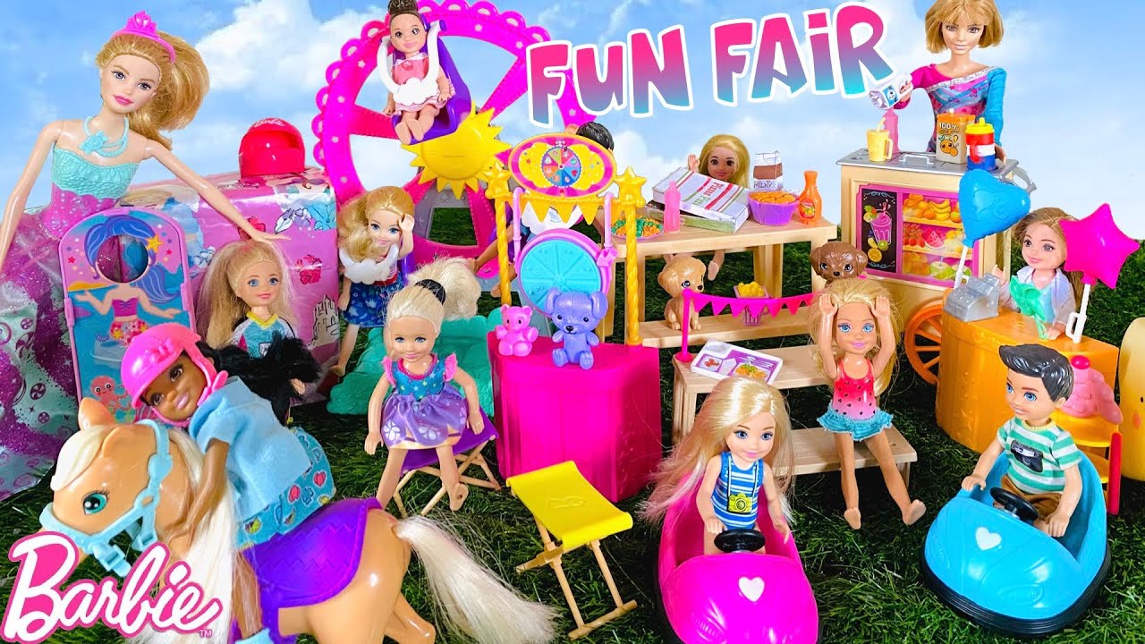 Barbie Class Trip to the FAIR! 🎡🥳 Barbie Play Video *Funny & Friendly ...