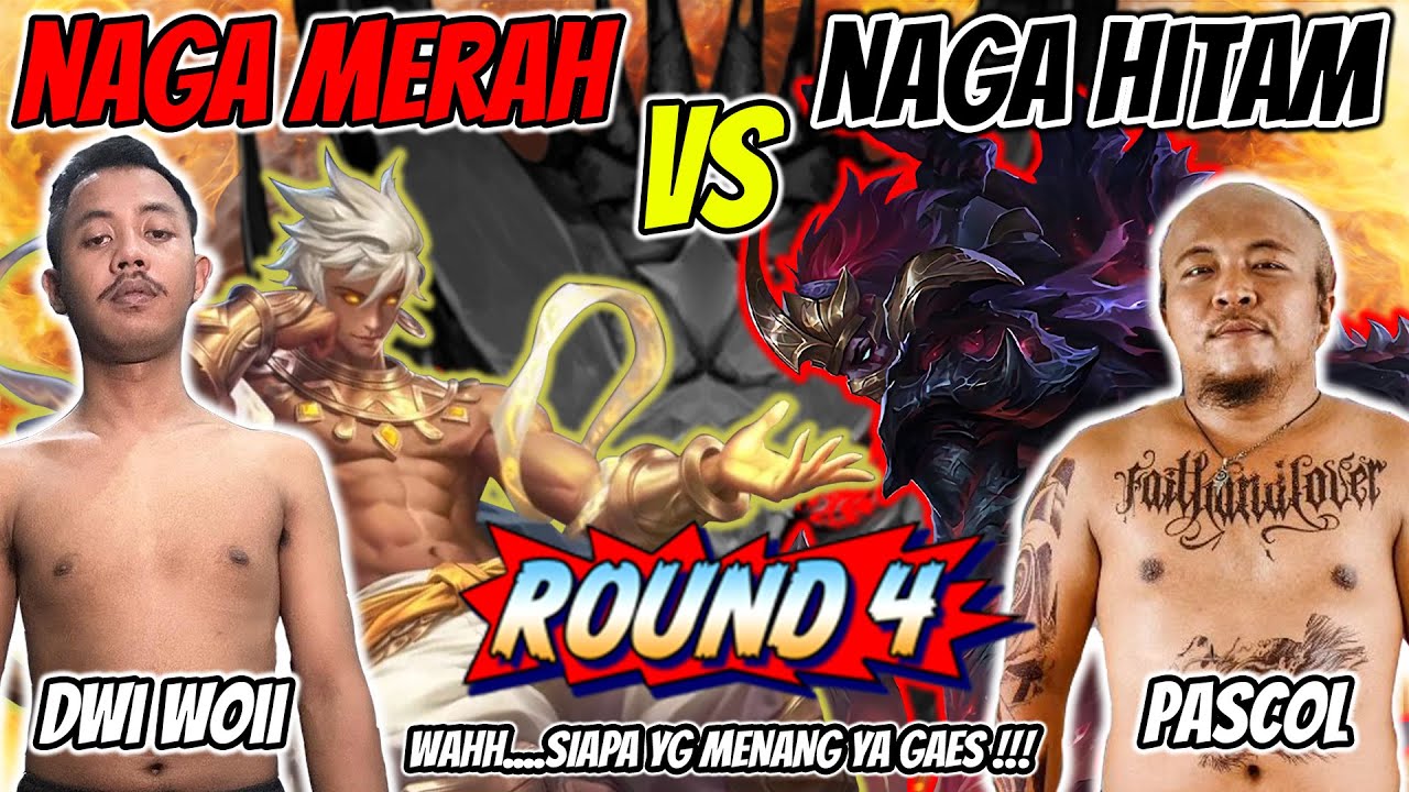(ROUND 4) NAGA HITAM VS NAGA MERAH !! HAHH... PASCOL PAKAI HANZO ?! APAKAH KALI INI BISA MENANG ...