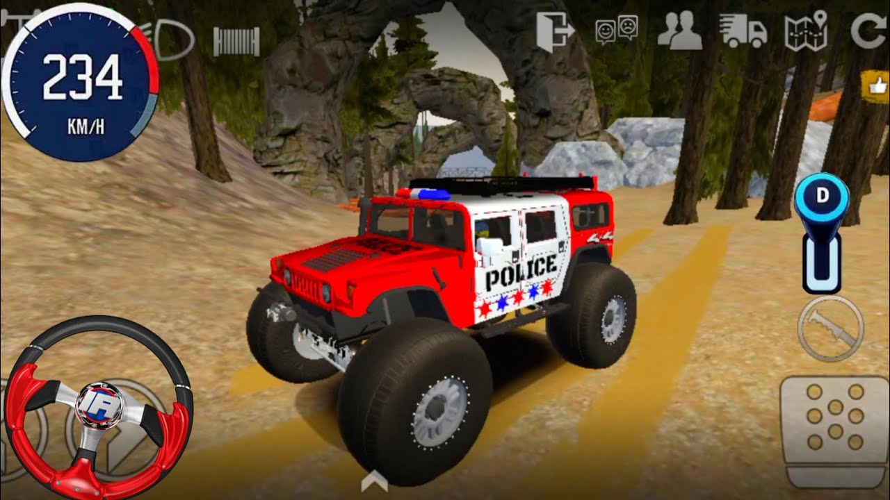 Offroad Outlaws Offroad Police Car 4 Player Mud Racing / 3D Driving ...
