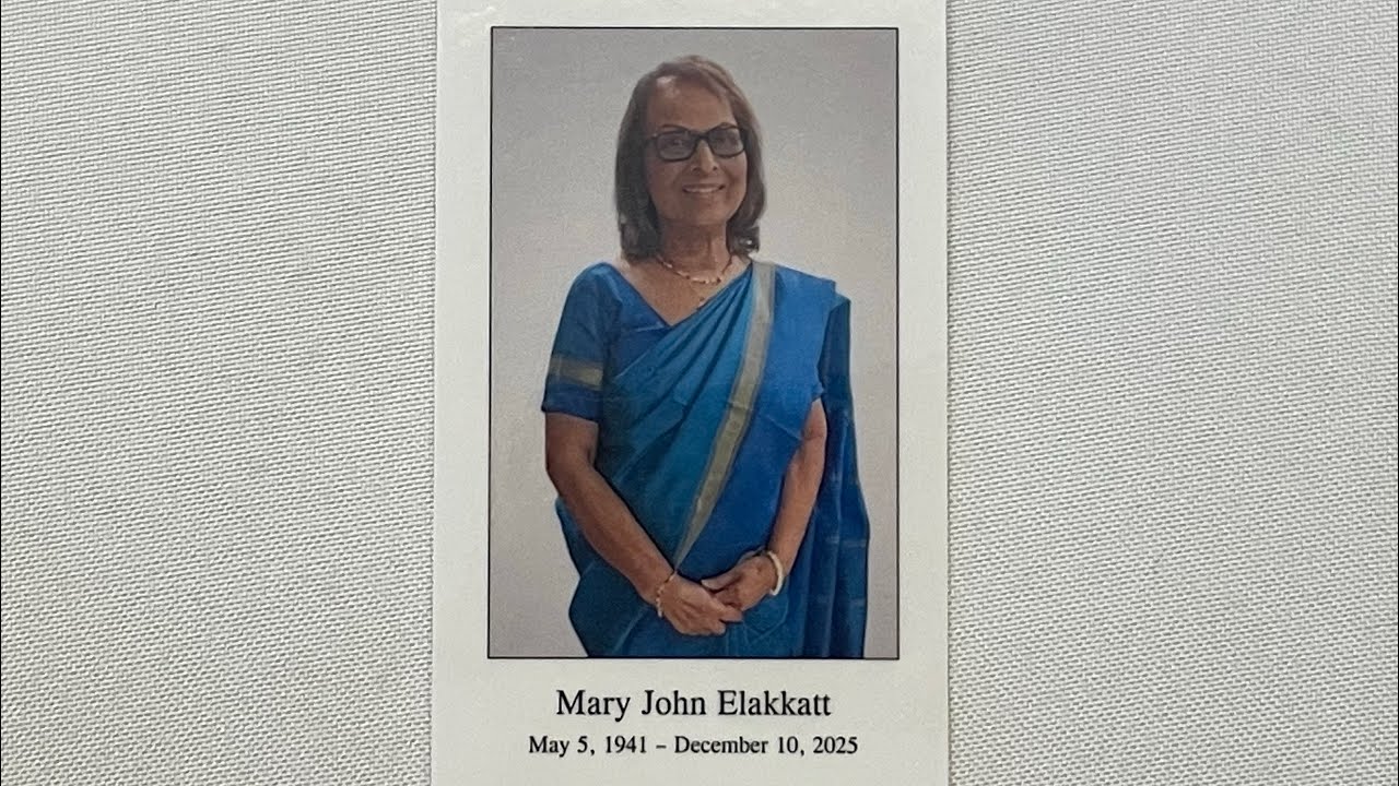 Mary John Elakkatt Wake Service, December 12, 2025 - Grandchildren ...