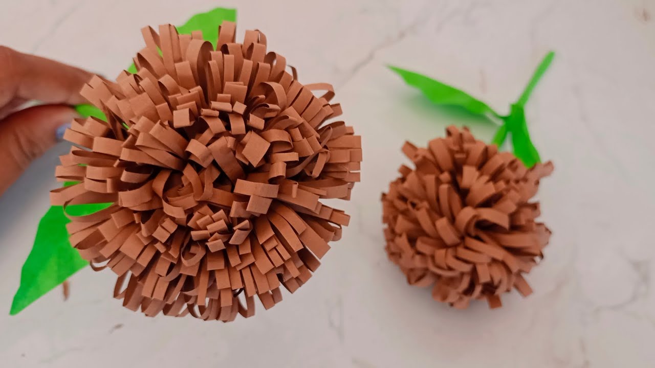 Beautiful paper flower | flower making with paper | MK crafts ...