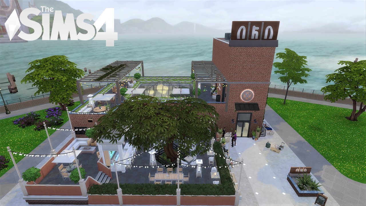 Mediterranean Restaurant | Sims 4: Speed Build | NoCC - YouTube