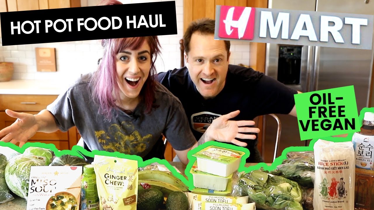Plant-Based H-Mart Haul! Hot Pot Ingredients, Snacks, and more... - YouTube
