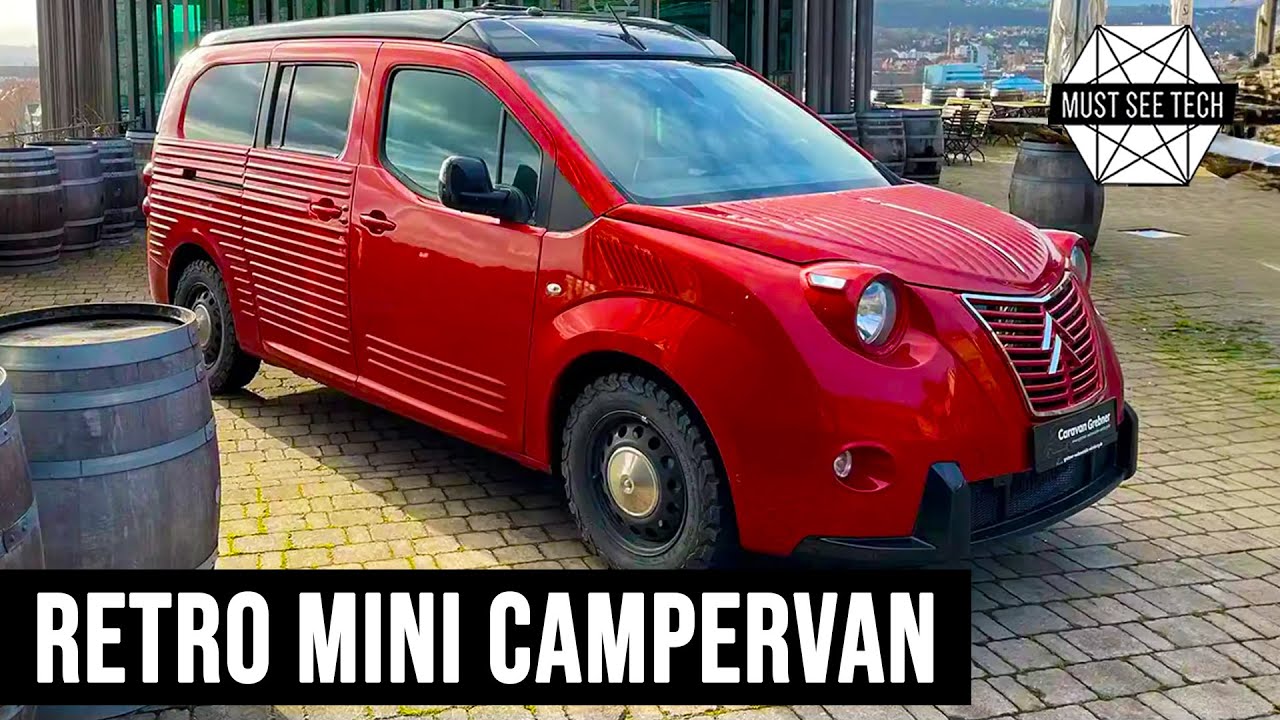 New Micro-Campervan with Retro Styling: 2024 2CV Electric Citroen ...