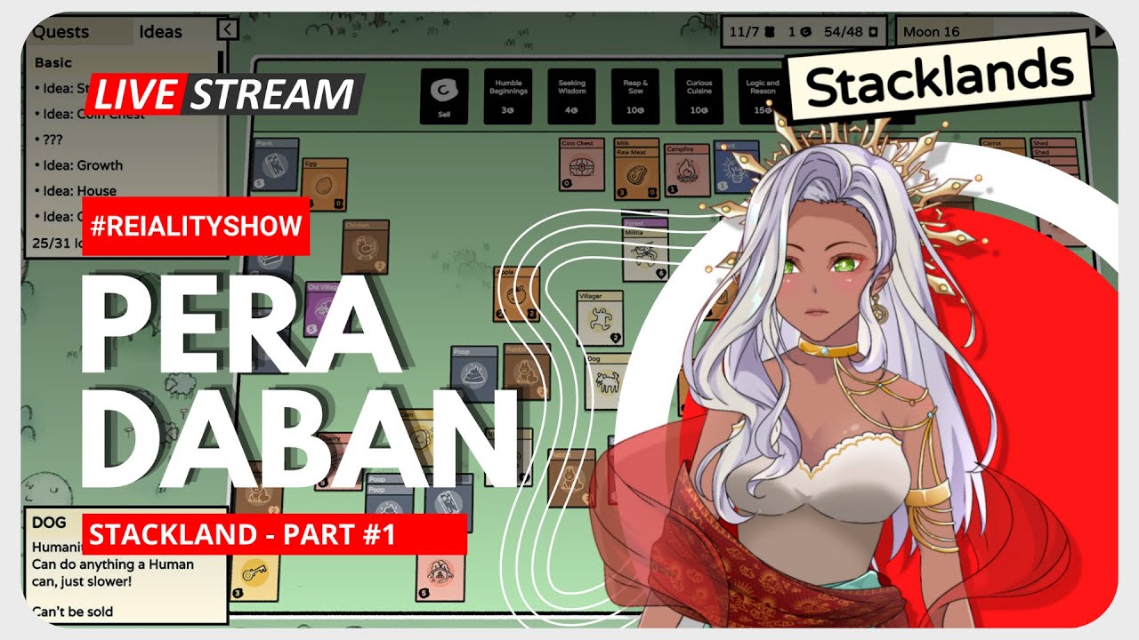 【🔴LIVE】Stacklands - Membangun Peradaban Sambil Ngobrol Santai | [Reia Saranavratna | VTUBERID ...