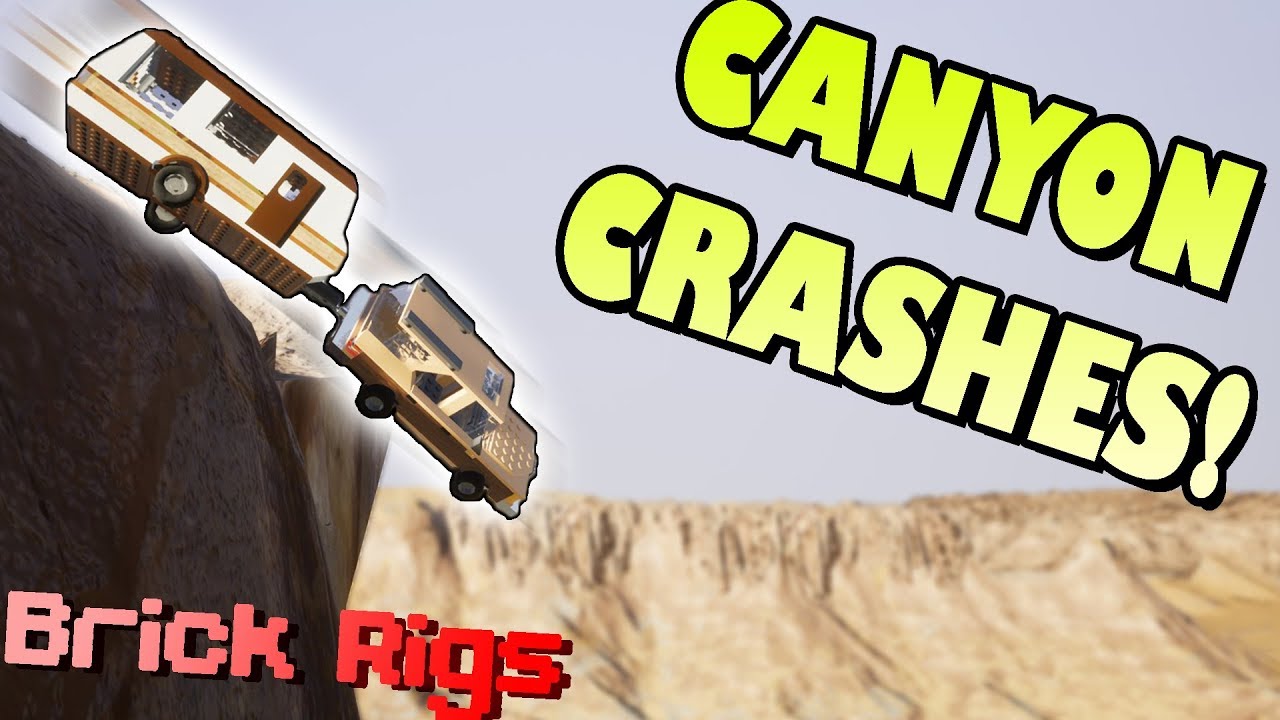 EPIC SLOMO CANYON CRASHES! - Brick Rigs Gameplay Ep2 - YouTube