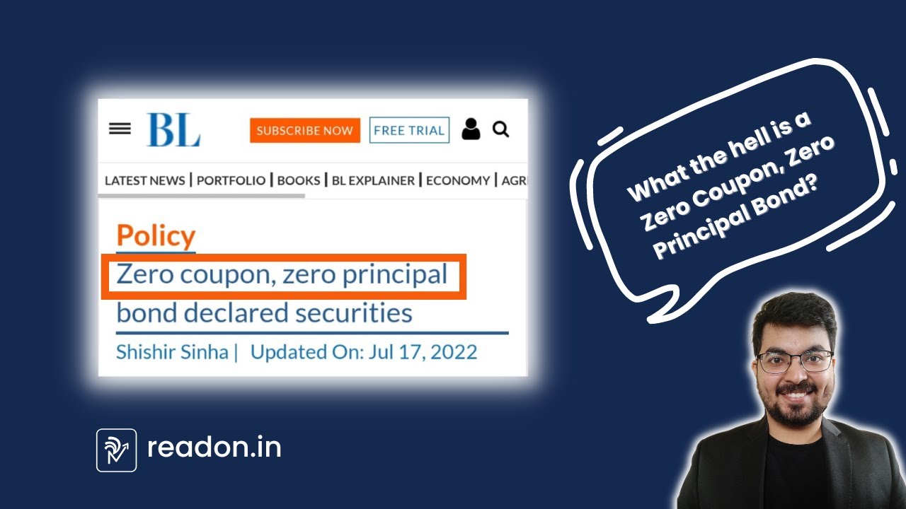 Zero Interest, Zero Principal Loans? | ZCZP Bonds Explained | Hinglish ...