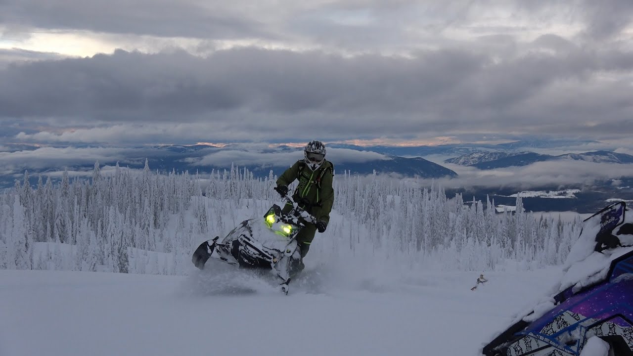 Snowmobile Re-entry practice on an Incredible day! | Hunters Range ...