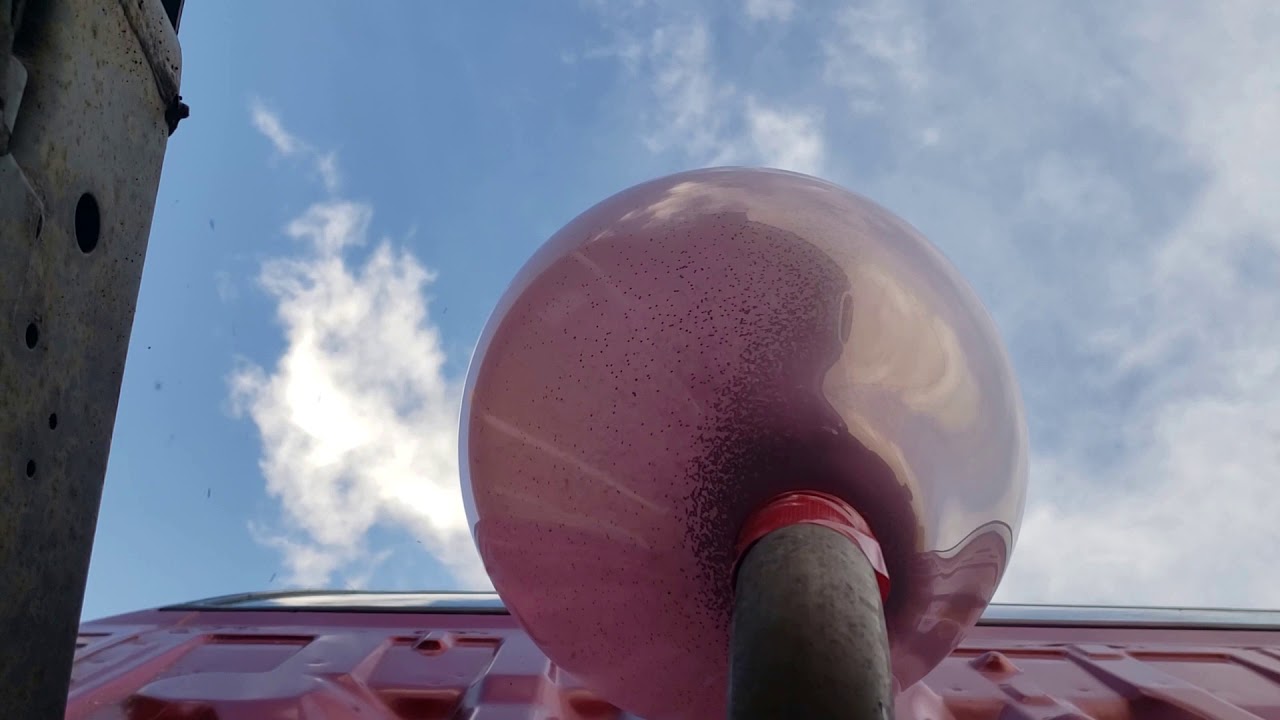 Exploding glitter and popping Balloons with truck exhaust pipe. - YouTube