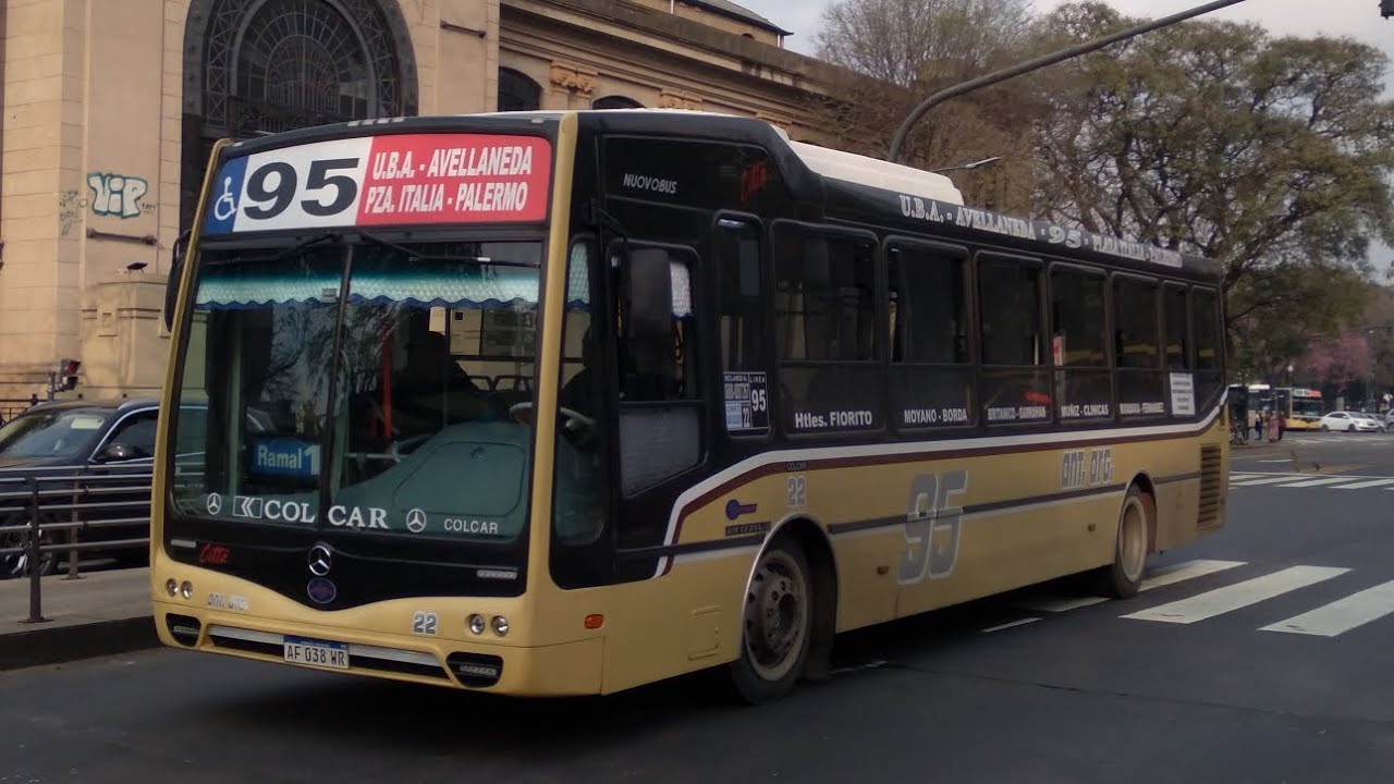 Línea 95 interno 22 Nuovobus Citta OH1721L con aire acondicionado - YouTube