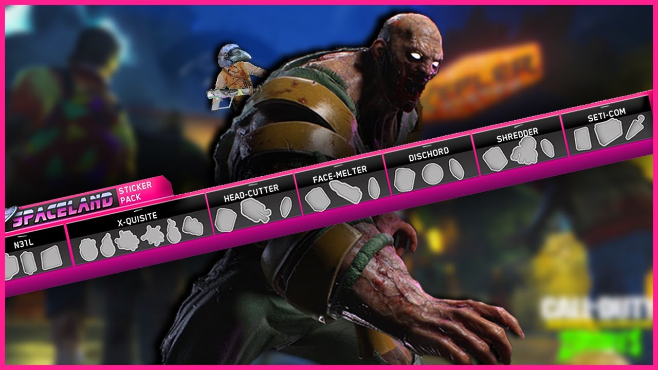 Completing Spaceland's Sticker Book I Call of Duty IW Zombies - YouTube
