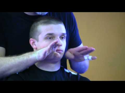 restraint tactics part 2-cross face lock alignment - YouTube