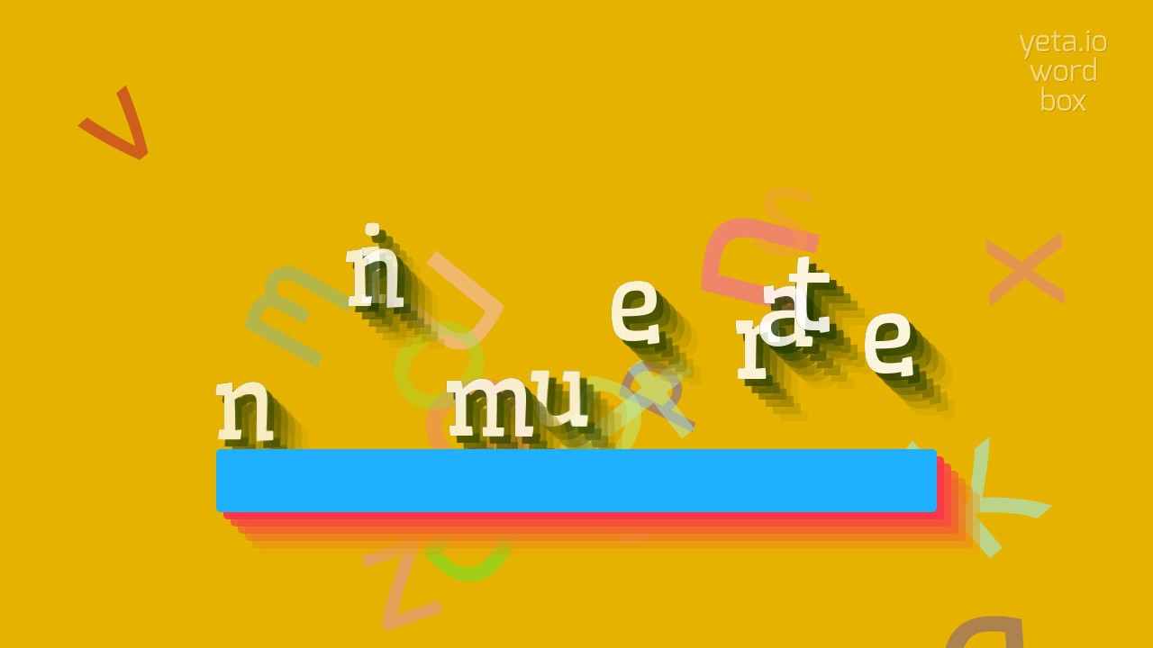 How to say "innumerate"! (High Quality Voices) - YouTube