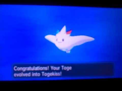 Shiny Togepi evolves Pokemon X - YouTube