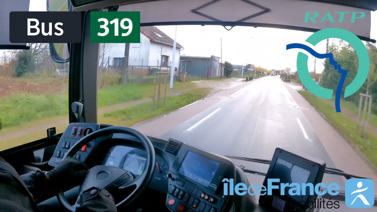 Bus 319 RATP | Massy-Palaiseau RER - Marché International de Rungis - 4K - YouTube