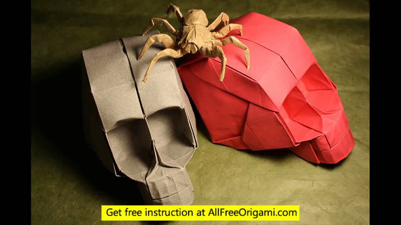 3d origami spider man - YouTube