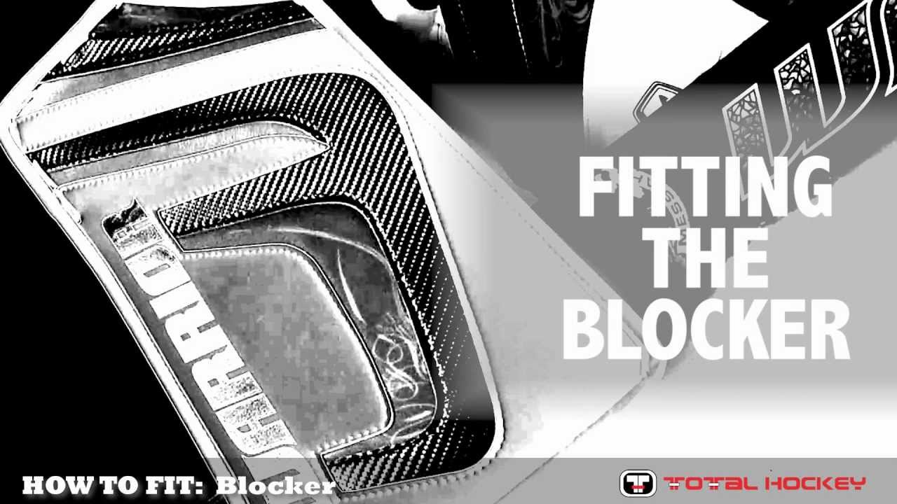 How To Fit Goalie Equipment: Blocker - YouTube