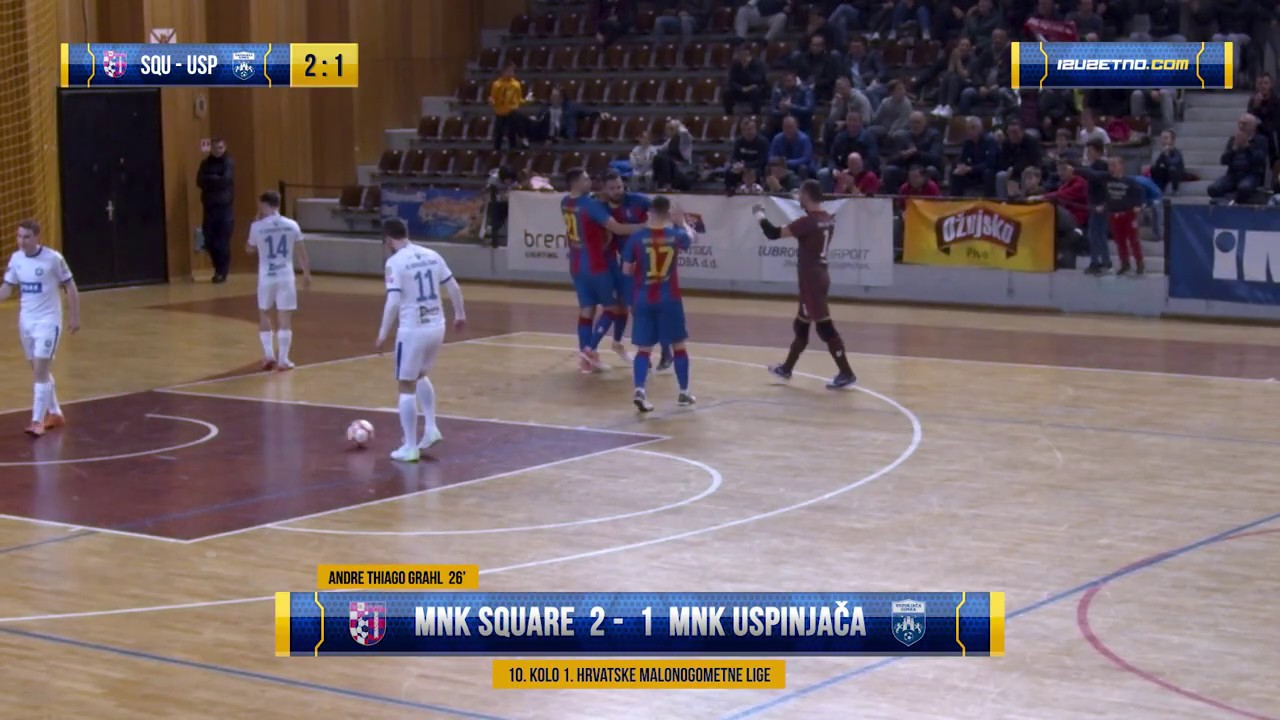 MNK Square - MNK Uspinjača Gimka 3:3 (10. kolo 1. HMNL, 10.1.2020 ...