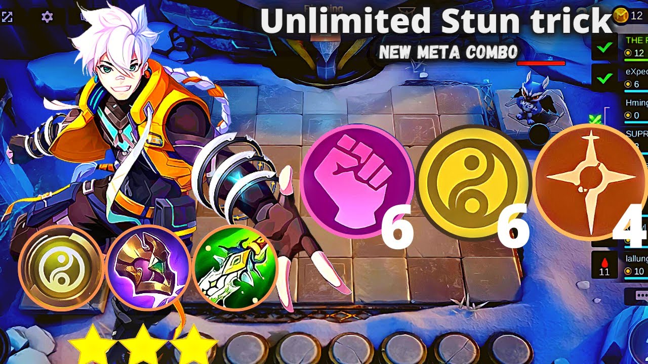 MAGIC CHESS NEW UNLIMITED STUN COMBO NEW UPDATE MEW META | MLBB MAGIC ...