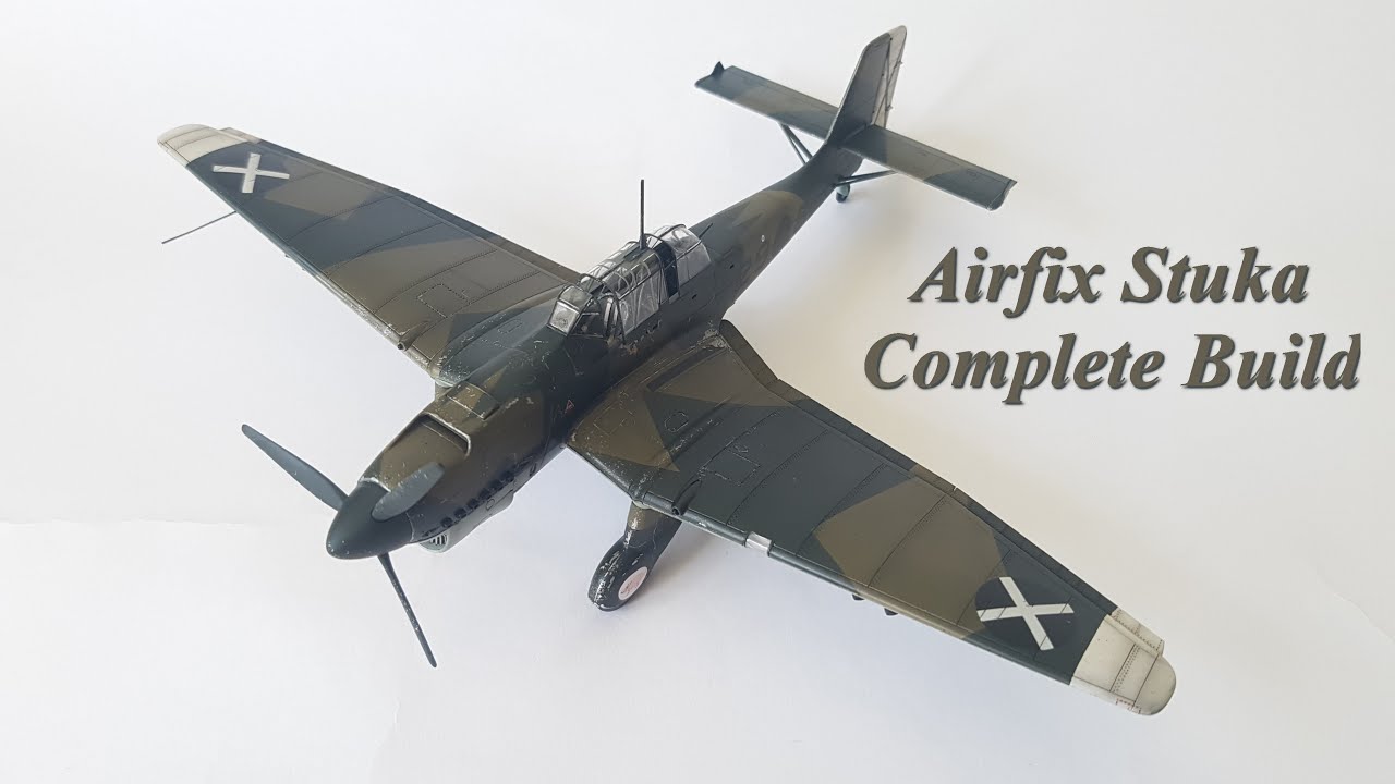 Airfix 1/48 Ju-87B-1 Stuka Full Build - YouTube