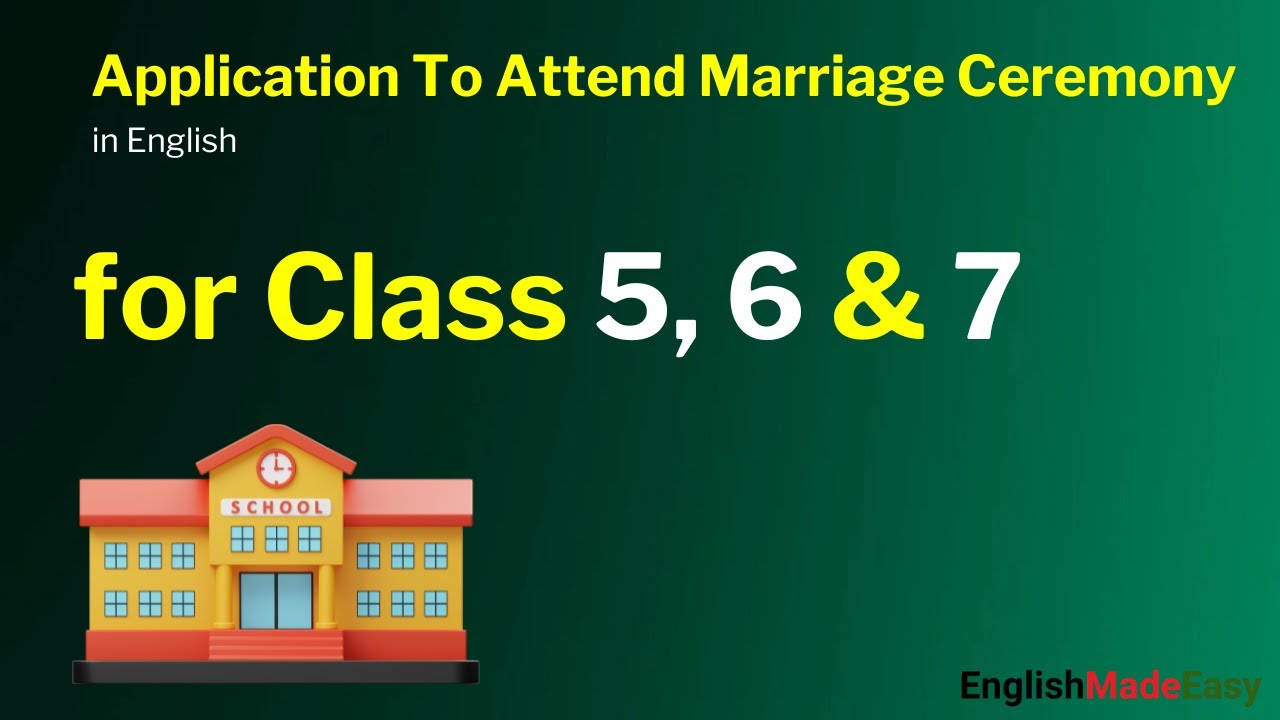 Application to attend marriage party - application to attend marriage ...